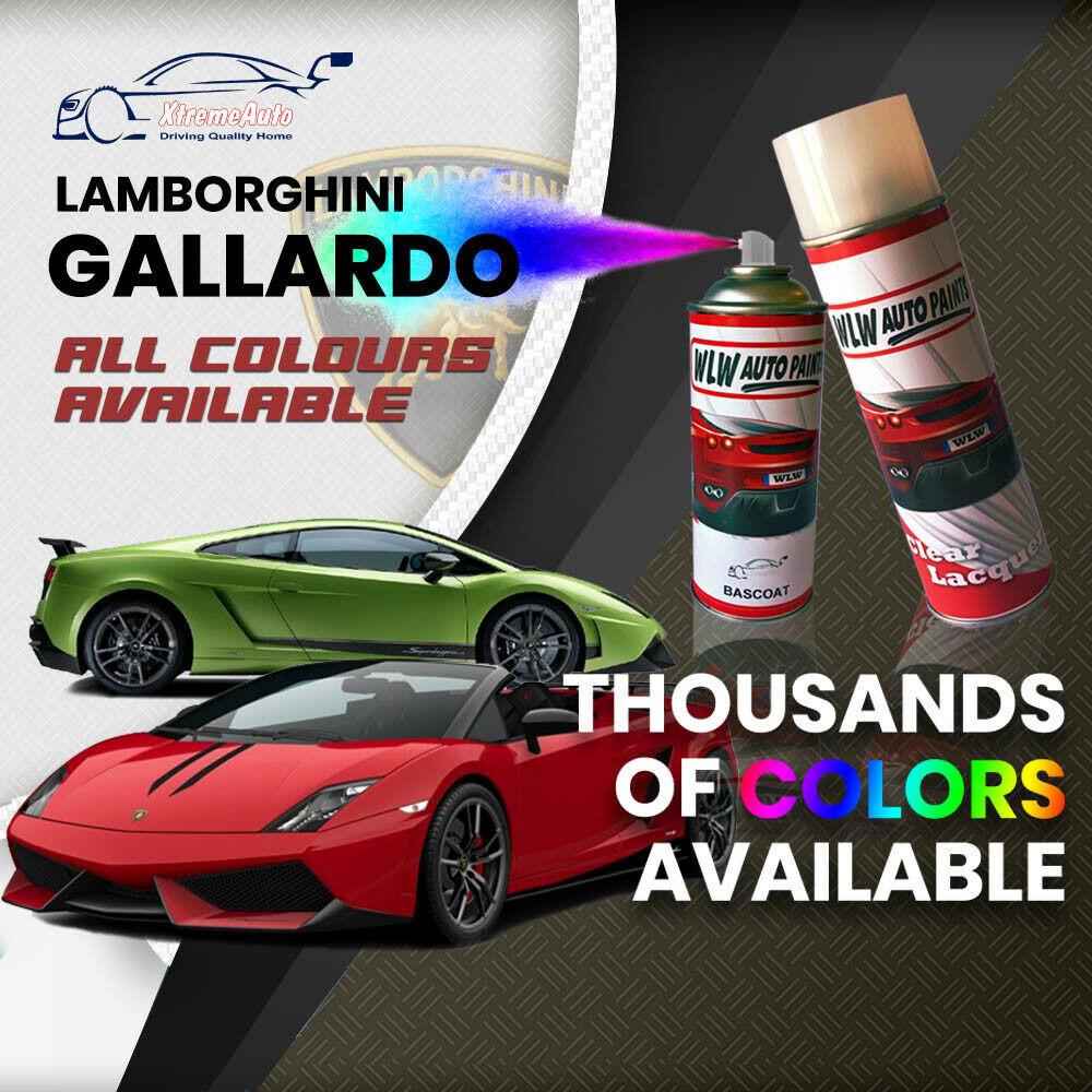 Lamborghini Gallardo Car Touch Up Paint & Aerosol Spray Nero - Xtreme ...
